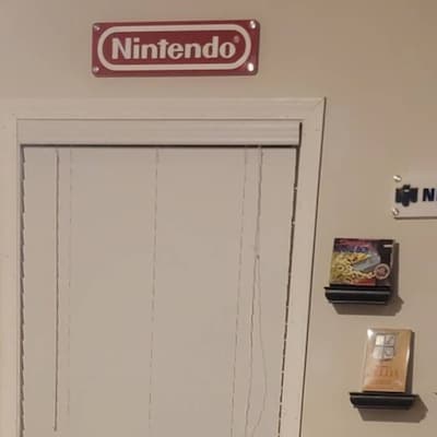 Nintendo Logo Wall Plaque Layered, Sign, Decor, Super Mario, Zelda ...
