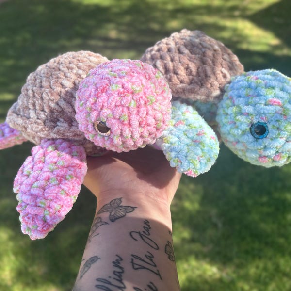 Crochet Mini Turtle Pattern PDF Download Beginner Friendly Amigurumi ...