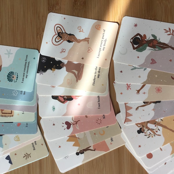 Affirmation Cards, Affirmation Card Deck, Self Care Cards, Mindfulness ...