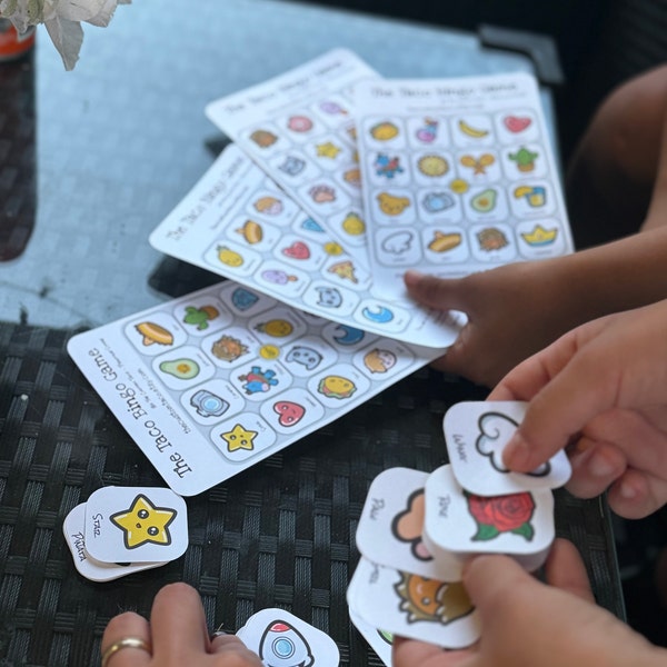 The Taco Bingo Game - Printable - Etsy