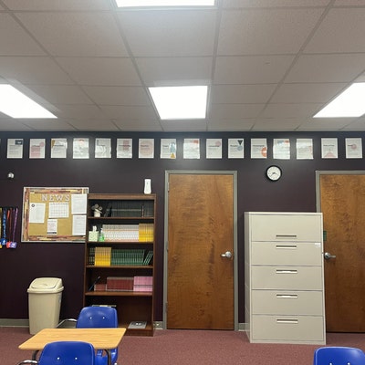 Classroom Calendar Display and Weather Station, Modern Classroom Decor ...