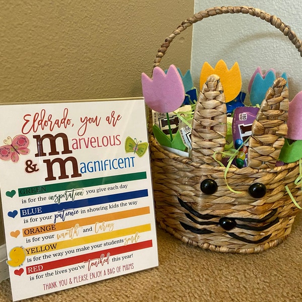 Printable/editable You Are Marvelous and Magnificent M&M Valentines ...