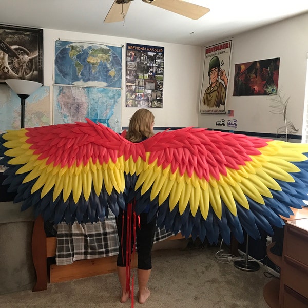 Movable Flame Wings, Phoenix Wings, Adult Cosplay Costume, Fire Bird ...