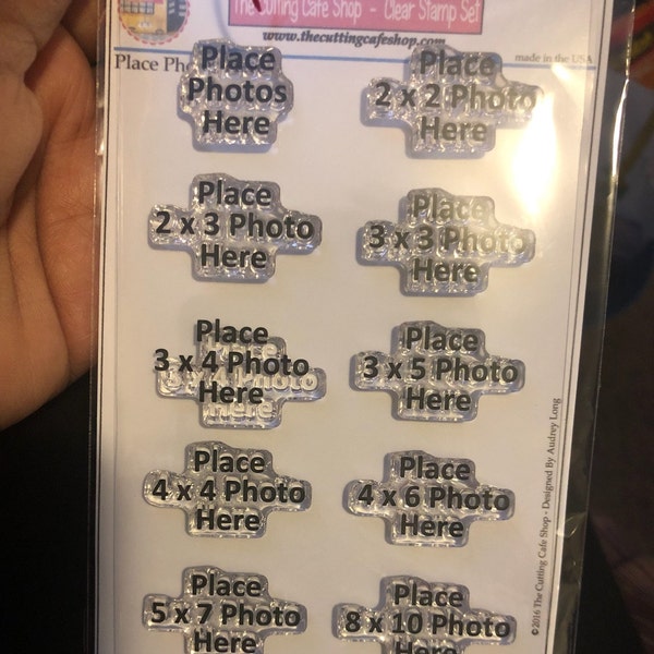 Place Photo Here Clear Stamp Set - Memory Book Stamps - Photo Stamps ...