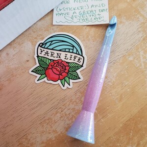 The Collector Tarot Card Vinyl Sticker Funny Yarn Fiber - Etsy