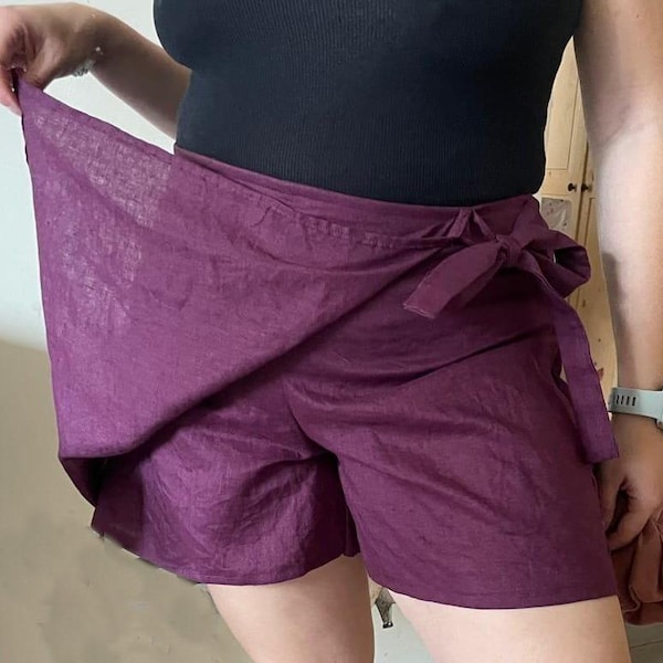 Knot Skort Sewing Pattern | Skirt Pattern | Skort Pattern | Shorts ...