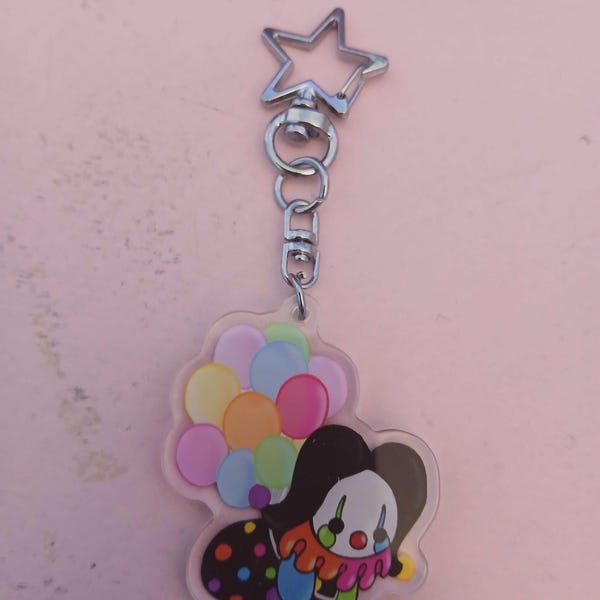 Rainbow Mini Clown Handmade Figurine - Etsy