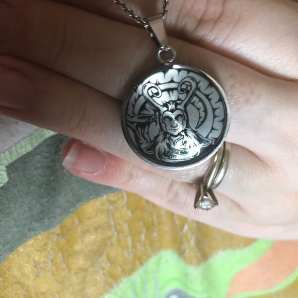 Loki Necklace, Loki Pendant, Norse God of Mischief, Viking Jewelry ...