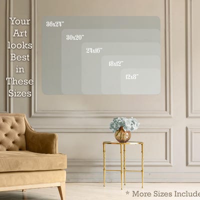 Wall Art Size Guide Vertical Horizontal Frame Size Chart Canvas Sizing ...