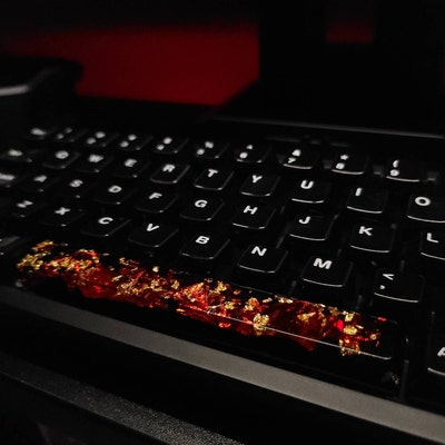 Black & Gold Keycaps More Sizes Artisan Glossy Arrow Keys, ESC 1u ...