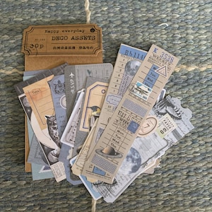 Retro Newspaper Stickers 45 Pcs Vintage Inspired Newspaper - Etsy UK