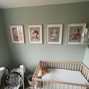 Magic Creature Nursery Art Print Set of 4, DIY Nursery Decor, Magical ...