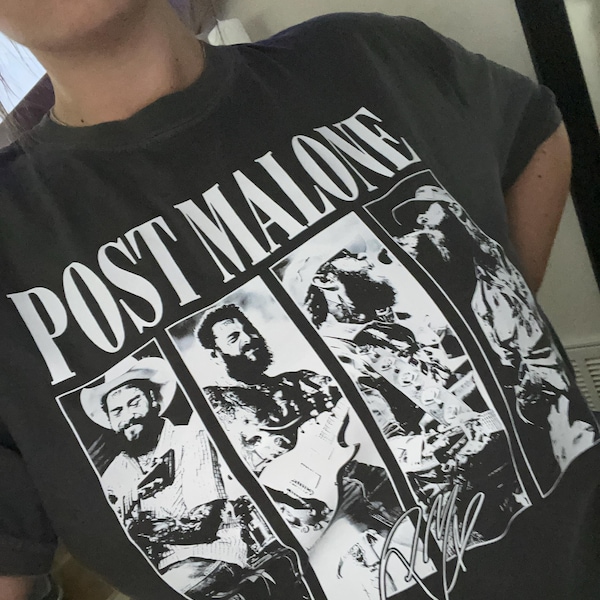 Comfort Colors Vintage Post Malone Shirt, Malone Rap Music Shirt, F1 ...