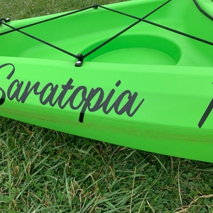 Kayak Vinyl Decal Stickers Personalized Kayak Decal Custom Canoe Decals ...