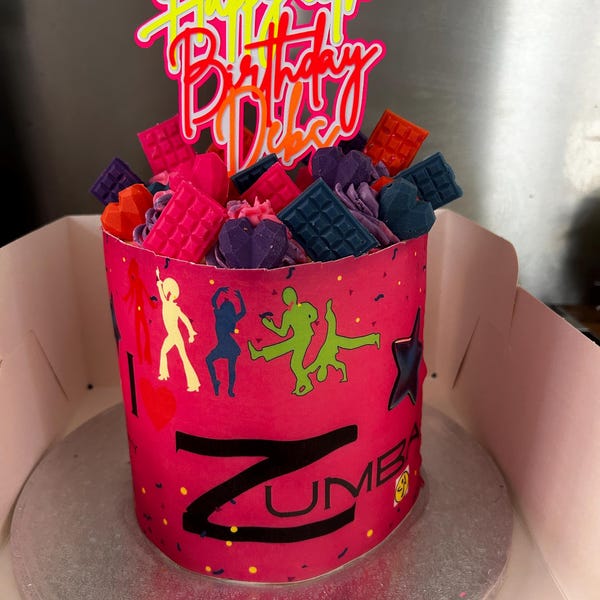 Neon Birthday Cake Topper Neon Birthday Party 80s Party Rave Party ...