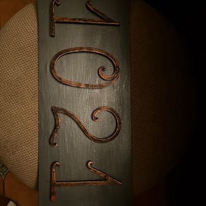 Wrought House Number /iron House Numbers 5 Inches/home - Etsy
