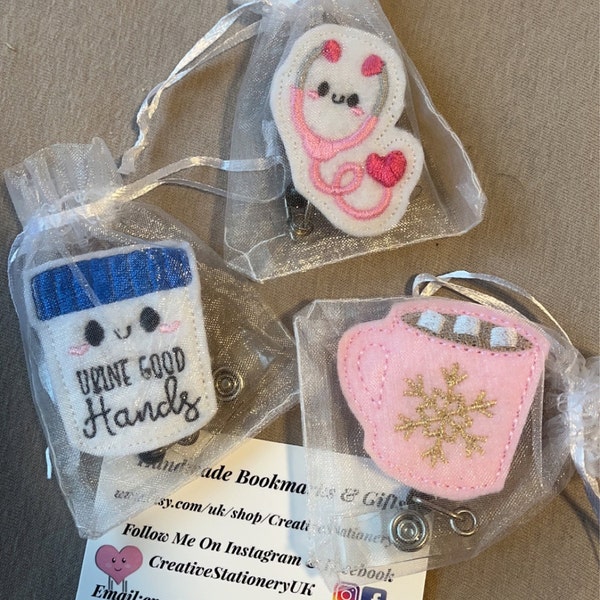 Coloured Wool/yarn one Supplied. Planner Feltie Clip. Paperclip. Felt ...