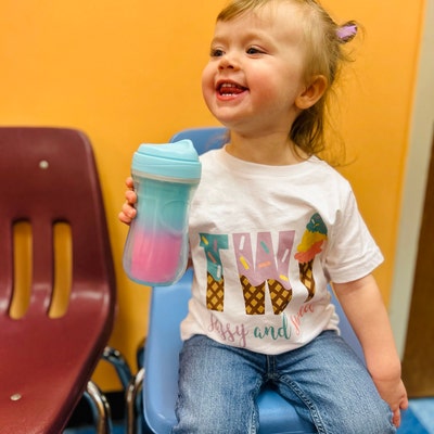 Three Scoops of Fun Ice Cream Girls 3rd Birthday Shirt 3rd - Etsy