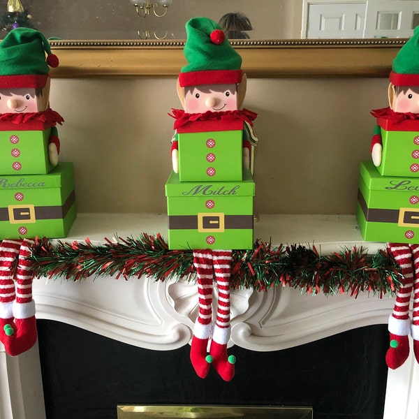Kids Christmas Eve Box Personalised Customised Stacking Gift Boxes ...