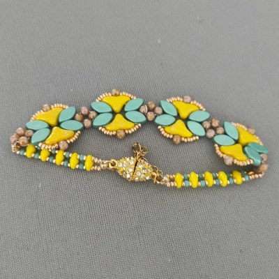 Beading Tutorial Pendant, Beaded Pendant Pattern, Rivoli Swarovski 14mm ...