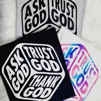 Ask God Svg Tell God Svg Thank God Svg Jesus Svg Church - Etsy Canada
