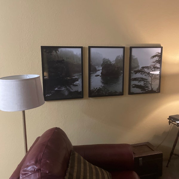 3 Piece Pacific Northwest Coastal Wall Art PNW Home Decor Housewarming ...