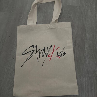 Stray Kids Logo Tote Bag, Stray Kids Tote Bag, SKZ Tote Bag, Kpop Tote ...