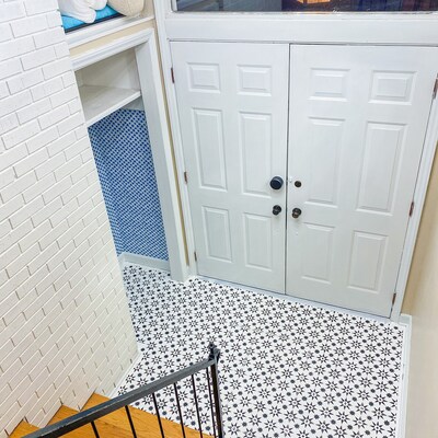 Jewel Tile Stencil Geometric Cement TILE STENCIL for Painting Tiles ...