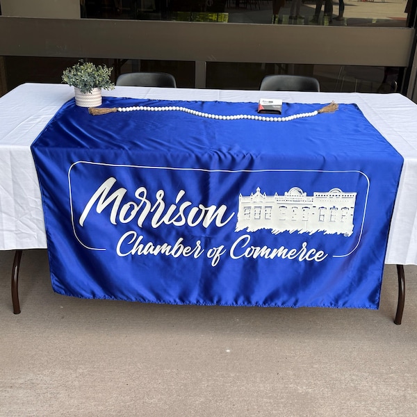 Custom Logo Table Runner, Business Banner for Trade Shows - Etsy