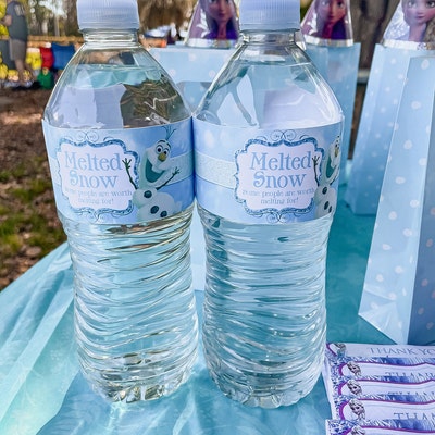 INSTANT DOWNLOAD Frozen Water Labels Glacier Juice,frozen Printable ...