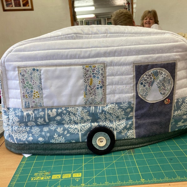 Vintage Caravan Sewing Machine Cover Pattern - Etsy