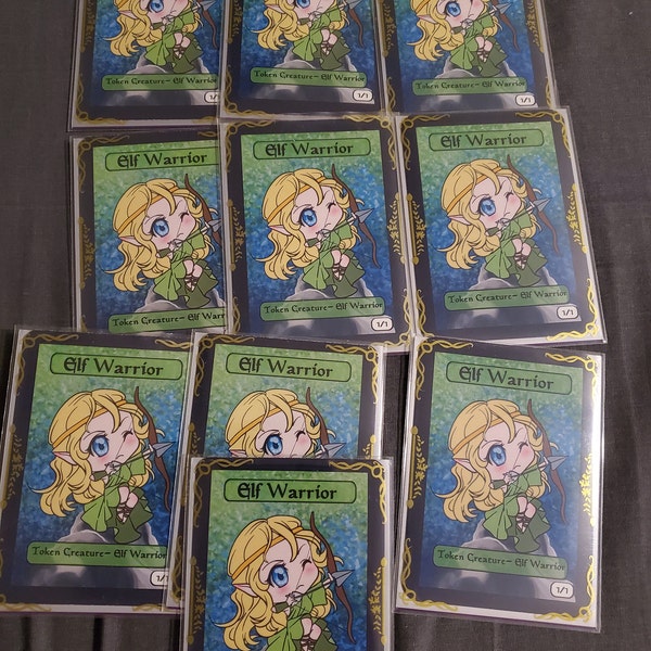 Chibi Mtg Pick Any 5 Creature Tokens, Emblems, or Lands- Super Adorable ...