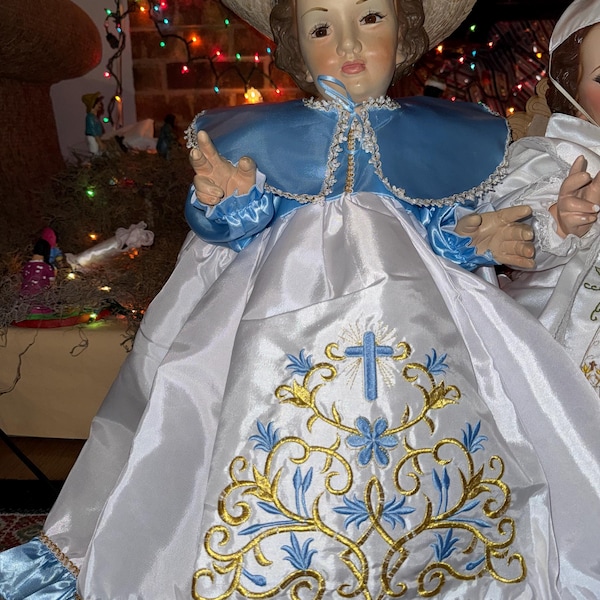 DIVINO ROSTRO MORADO ,gala Bordado 2025 , Ropa De Niño Dios,traje De ...