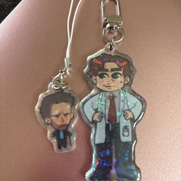 1.5 Inch House MD Glitter Acrylic Charm Keychains - Etsy