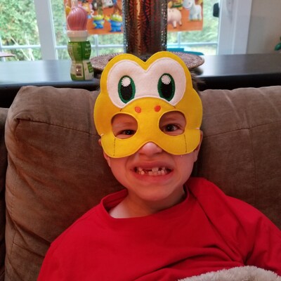 Koopa Trooper Embroidered Felt Mask red Plumber Turtle Mask Kid & Adult ...