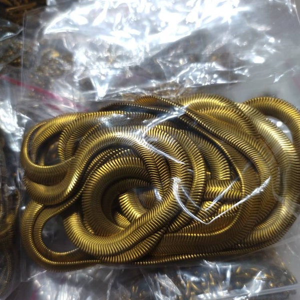 Raw Brass Snake Chain 6mm 0.24 Inch Z058 - Etsy