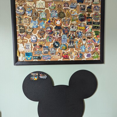 Mickey Mouse Cork Boards. Mickey Pin Display. Disney Pin Board, Mickey ...
