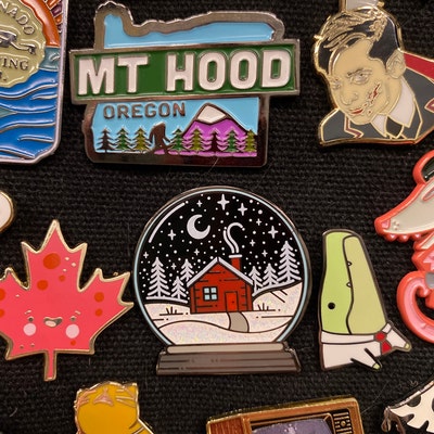 Wave Enamel Pin Badge, Designed by Cold up North - Etsy