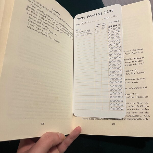 Book Notes Bookmark - Etsy