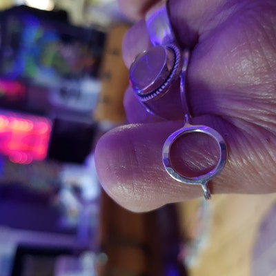 Sterling Silver Fidget Ring, Anxiety Ring, Spinner Ring, Fiddle Ring ...