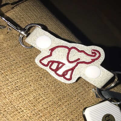 Alabama, Roll Tide, Alabama Keychain, Key Fob, Elephant, Alabama ...
