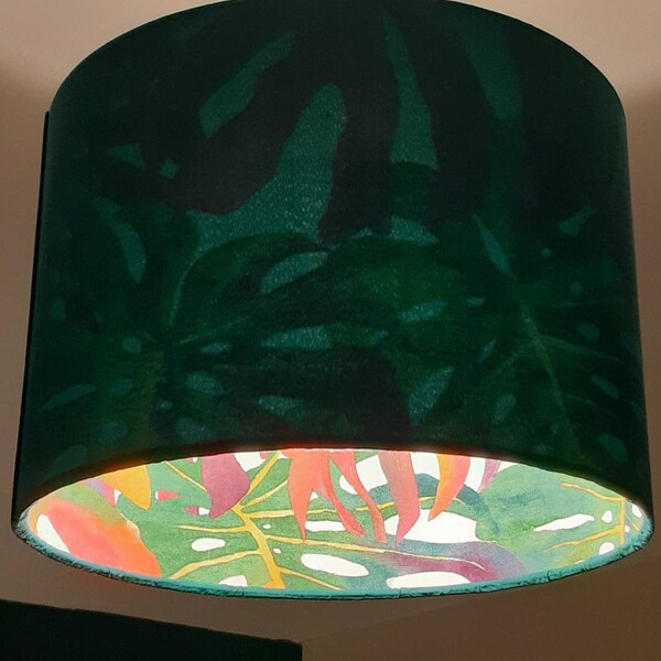 Bright Palm Lampshade, Ceiling Lamp Shade, Pendant Lampshade, Table ...