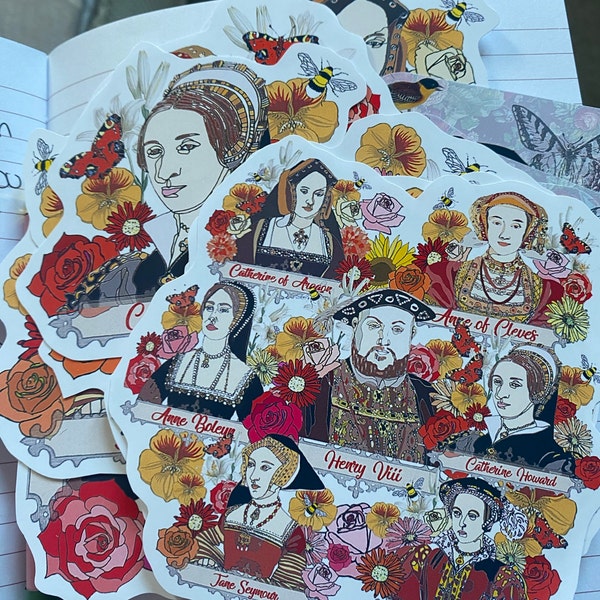 Henry VIII Stickers, Anne Boleyn, Tudor, Catherine of Aragon, Jane ...