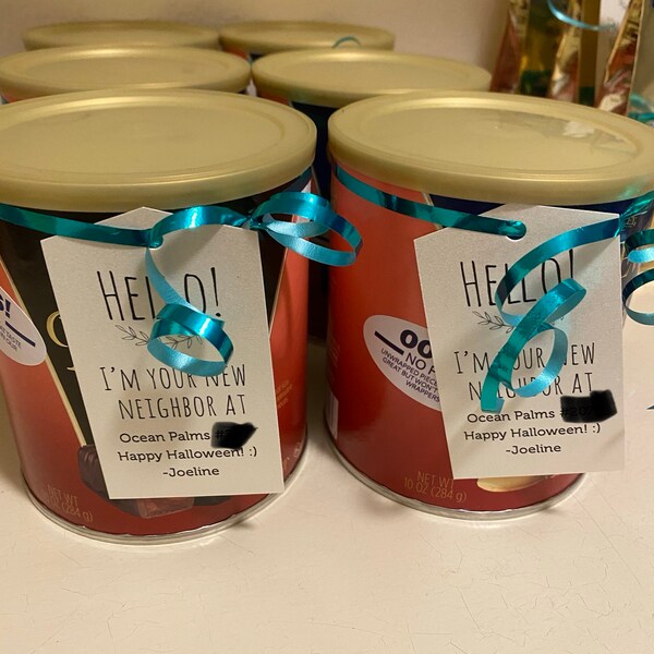 Hello New Neighbor Tag, New Neighbor Gift Tags, Welcome to the Neighood ...