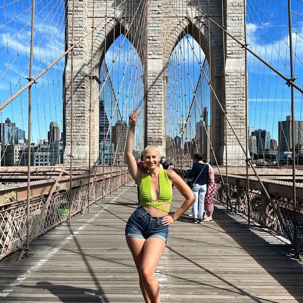 Crochet Long Sleeve Crop Top Pattern for Beginners, Weight 4 Cotton ...