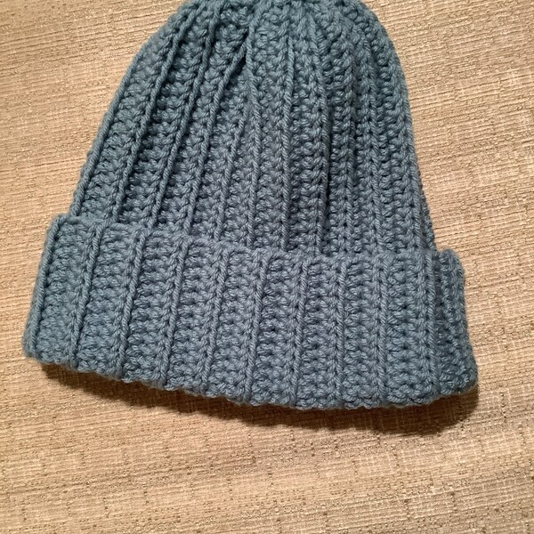 Easy Breezy Ribbed Beanie Crochet Pattern - PDF Digital Download ...