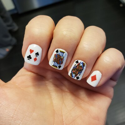 60 Playing Cards Nail Decals A1245 - Etsy