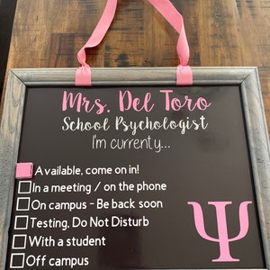 School Psych Door Sign,school Psych Location Sign,where is the School ...
