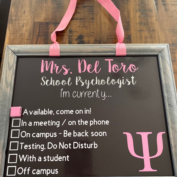 School Psych Door Sign,school Psych Location Sign,where is the School ...