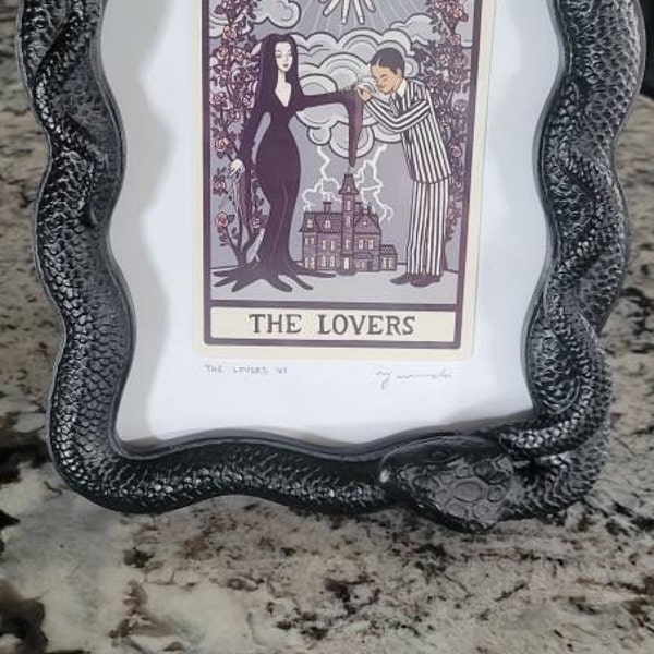 The Lovers VI - Tarot Card Art - Hand-cut Art Card Mounted on 5x7 ...